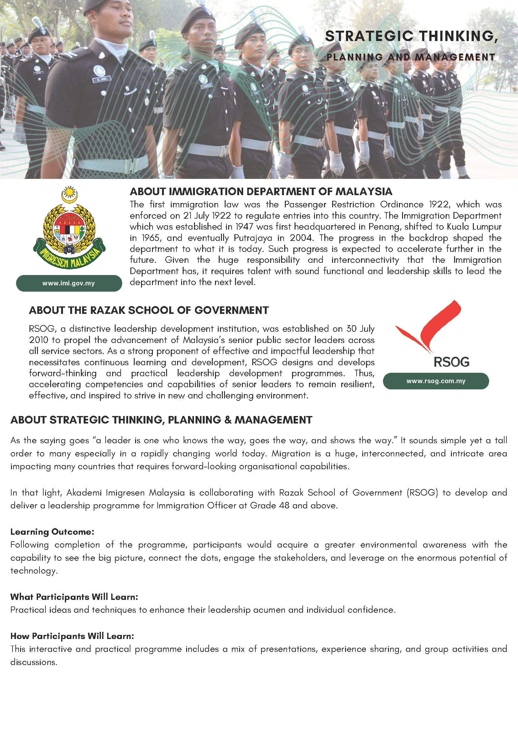 Strategic Thinking, Planning & Management